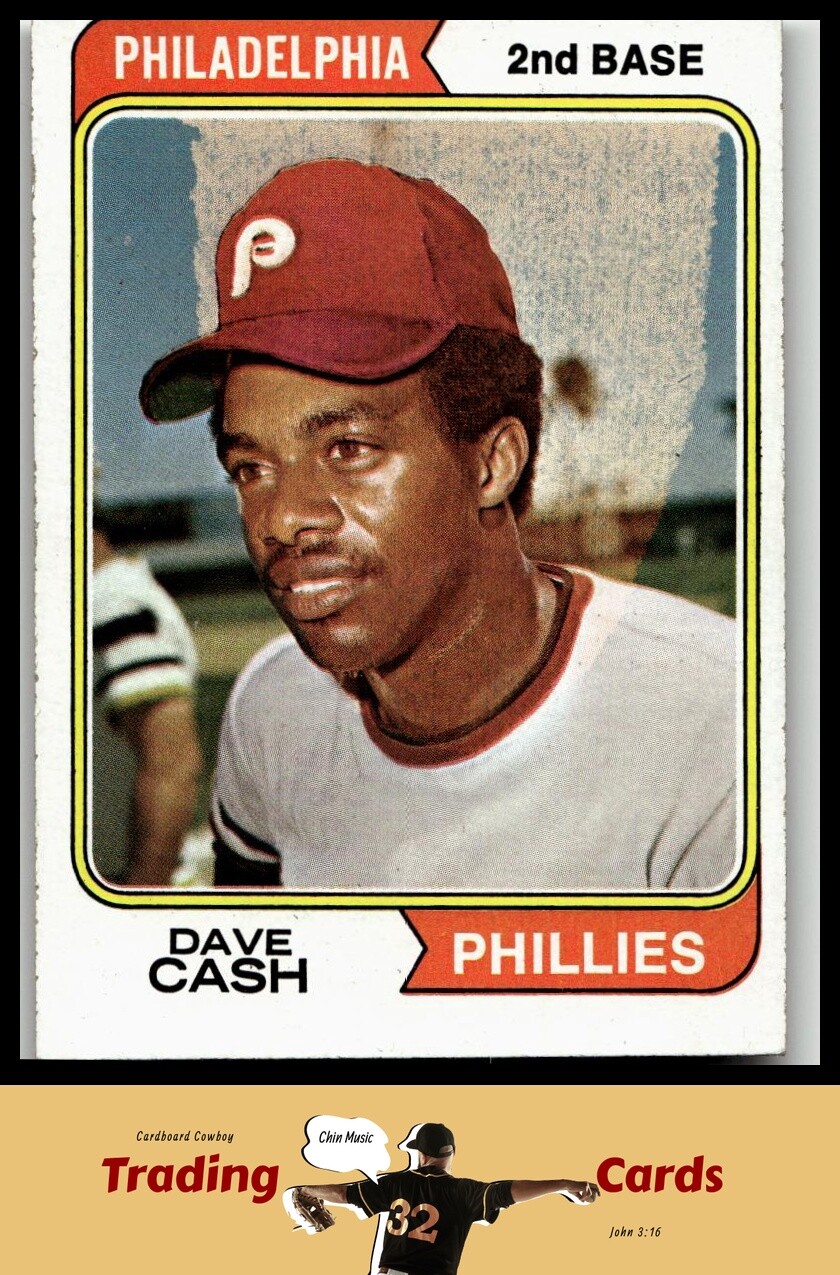 1974 Topps #198 Dave Cash Philadelphia Phillies Baseball Card EX | eBay