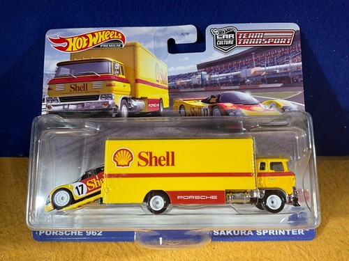 I10-50 HOT WHEELS TEAM TRANSPORT - SHELL / PORSCHE 962 - SAKURA ...