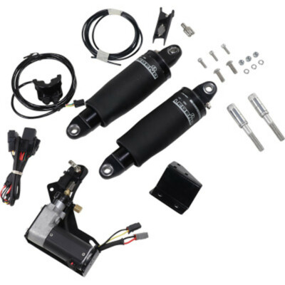 Legend Air Ride Suspension 12" 13" Shocks Adjustable Anodized Harley 06 ...