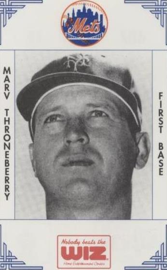 1991 The Wiz/AT&T New York Mets - #407 Marv Throneberry for sale online ...