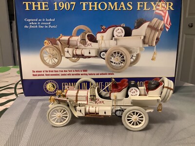 Franklin Mint 1:24 1907 Thomas Flyer New York Paris Diecast Model Car ...