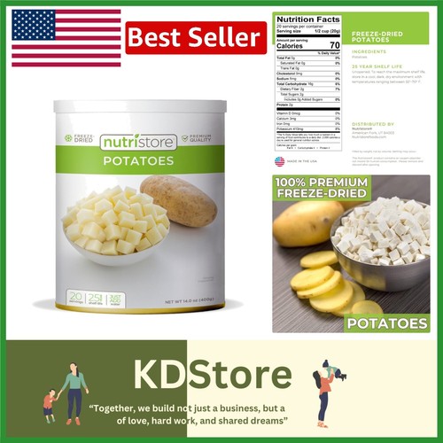 Freeze Dried Potatoes - 25- Shelf Life, 20 Servings, All-Natural | eBay