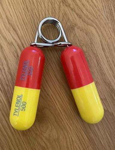 RARE! ~ Tylenol 500 Simulation Pill-Handled Hand Strengthener ...