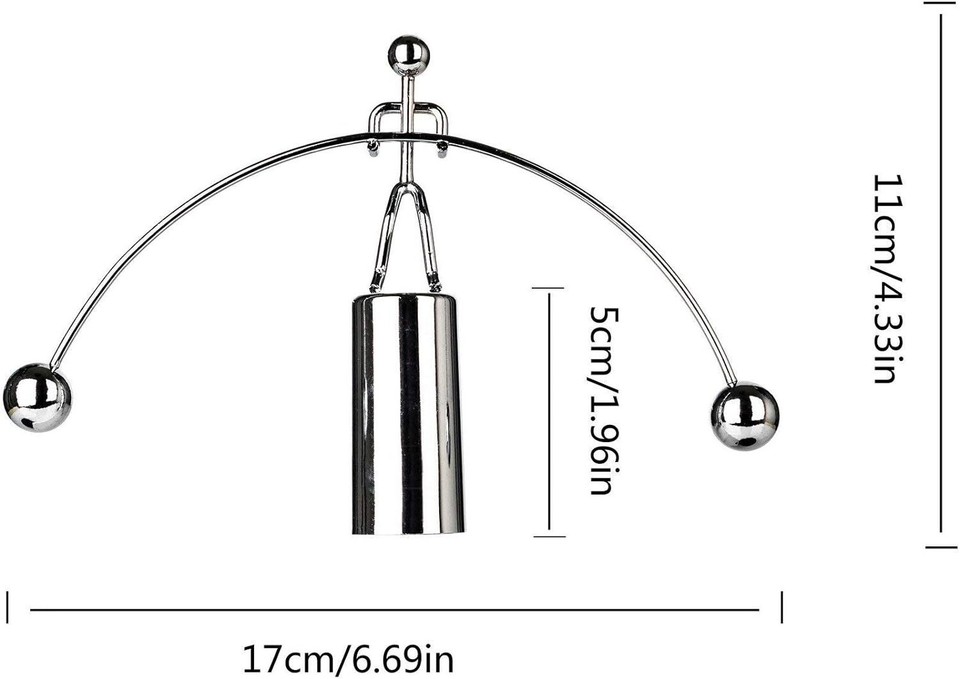 Sunnytech Mini Steel Balance Toy Weightlifter Kinetic Art Small | eBay