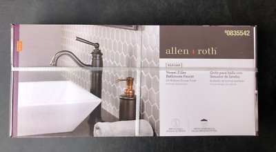 Allen + Roth Reagan Oil Rubbed Bronze 1-handle Vessel filler faucet w ...