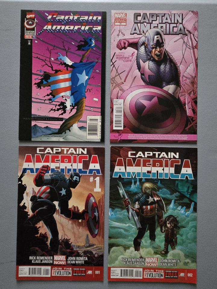 Captain America Key Issue Lot First Appearances Capwolf Sin Jet Black ...