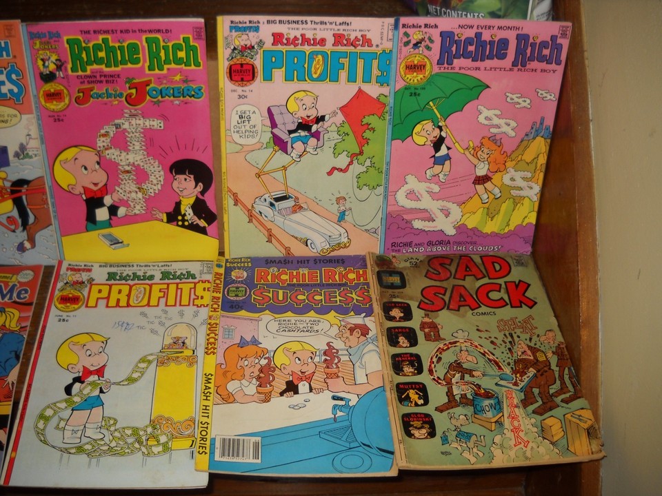 50 Archie/Funny Duck Harvey Richie Rich Comics Old Bronze Lot#371 | eBay