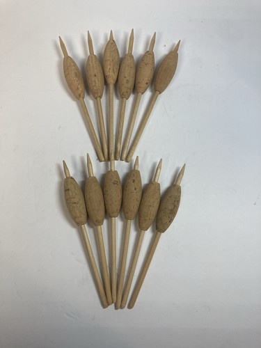 12- Vintage 2” Cigar Shape Cork Fishing Bobbers Corks Float 1 Dozen | eBay