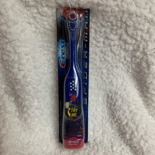 Spider-Man Crest Electric Spinbrush Toothbrush Vtg 2002 sealed PLEASE ...