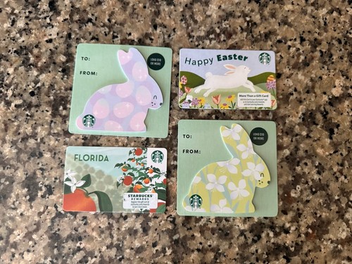 Starbucks 2025 Easter Bunny Florida City Series Coffee USED Gift Card ...