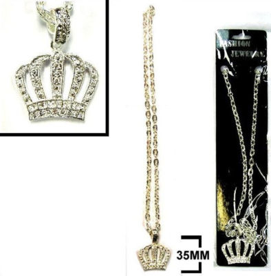 12 HEAVY BLING KING CROWN NECKLACES jewelry hip JL400 | eBay