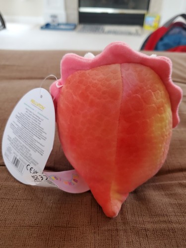 Squishmallow Trinity Triceratops Pink Orange Yellow 4" Dinosaur Easter ...