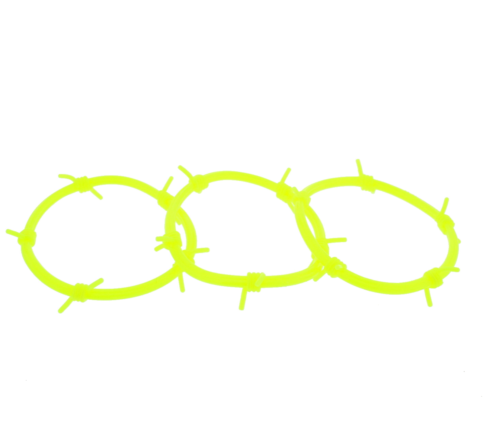 Zac's Alter Ego Set of 3 Barbed Wire Gummy Bangles/ Bracelets/ Shag ...
