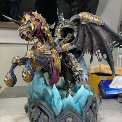 Coreplay WOW Invincible Resin Statue Painted Model Sculpture Stand For ...