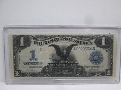 1899 US $1 SILVER CERTIFICATE BLACK EAGLE NOTE IN CASE | eBay