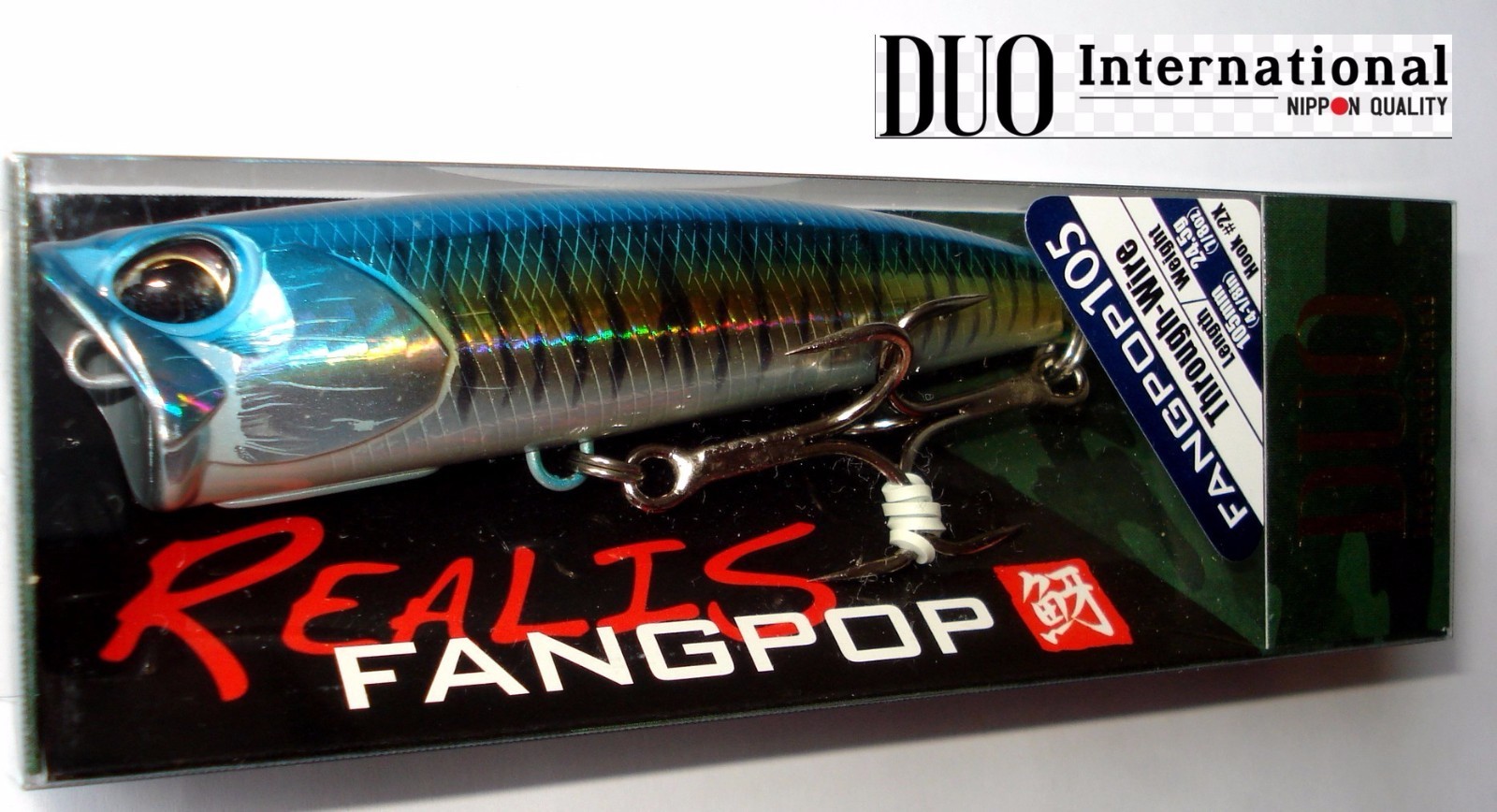 DUO REALIS FANGPOP 105 Popper Topwater Poper Fishing Lure,Hard Bait,Sea ...