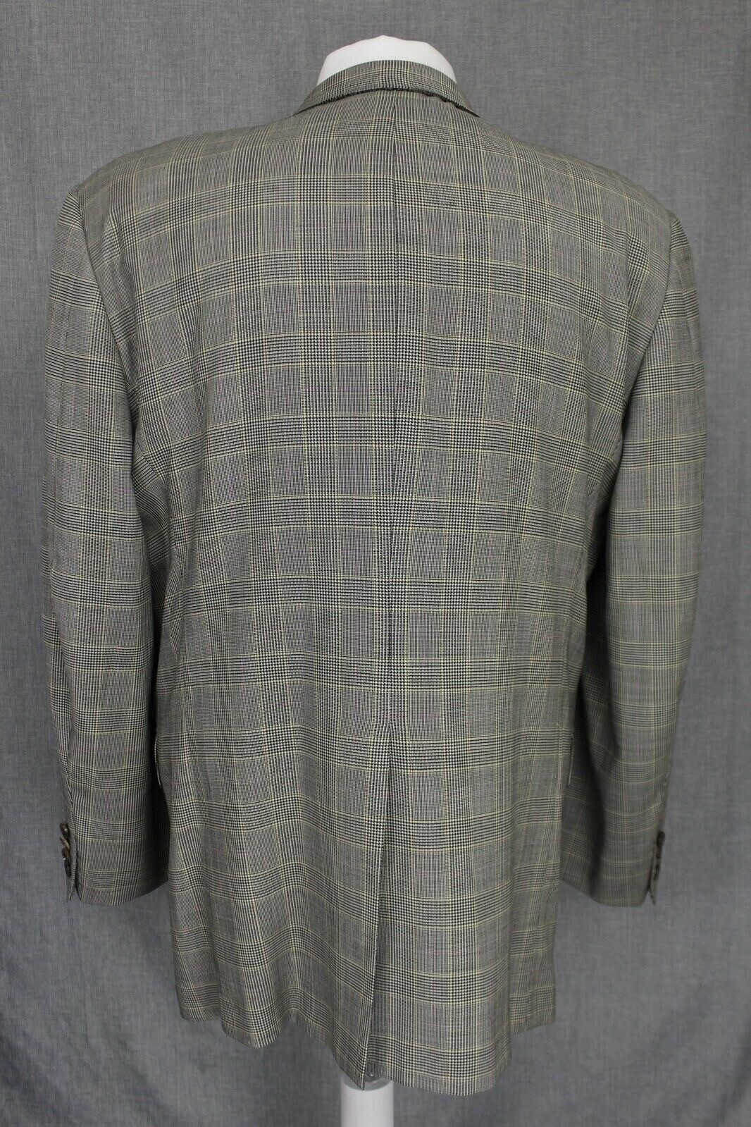 HICKEY FREEMAN Boardroom Black White Purple Gold Chec… - Gem