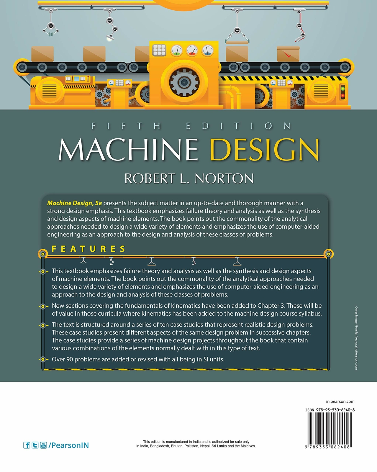 FAST SHIP Machine Design Fifth Edition 5th Edition 5e By Robert L ...