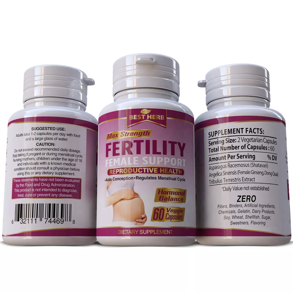 FEMALE FERTILITY INCREASE NATURAL AID SUPPORT OVULATION CONCEPTION ...