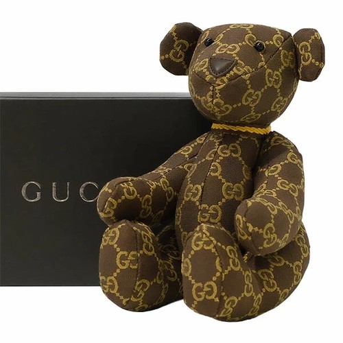 Gucci Teddy Bear GG Supreme Canvas Leather Brown With Box Authentic | eBay