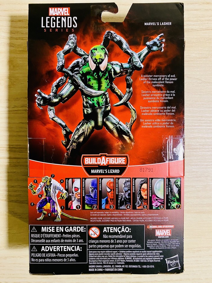 Marvel Legends Lasher Spider Man Lizard Series Action Figure New ...
