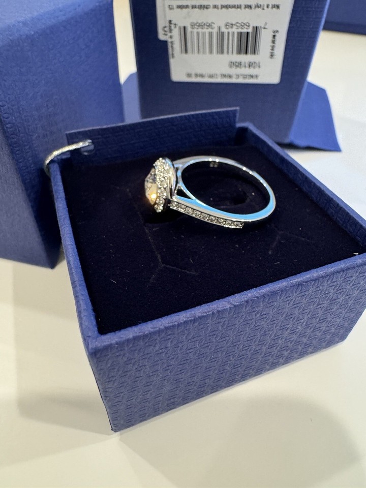 Swarovski crystal angelic ring size 55/7.25 new | eBay