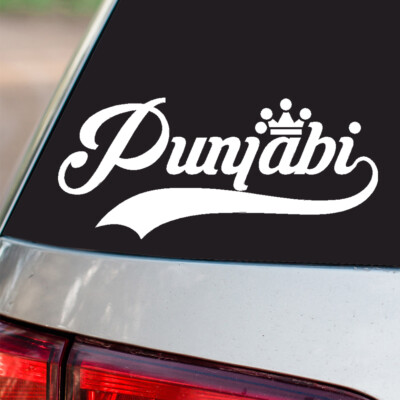 Punjabi Sticker Country Pride all sizes chrome and regular vinyl colors ...