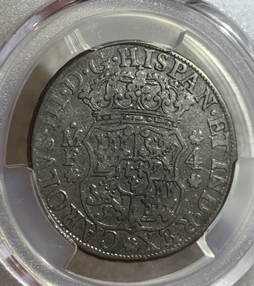 1768 MO MF MEXICO PILLAR 4 REALES SILVER COIN PCGS F12 | eBay