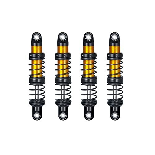 Que-T 4pcs Aluminum Alloy RC Shock Absorber for Axial Scx10 90046 D90 ...
