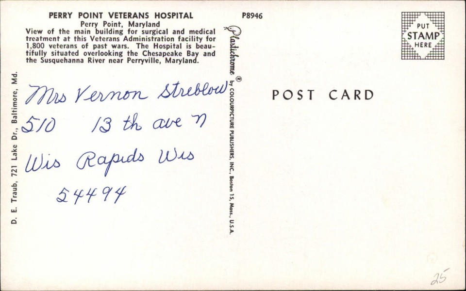 Perry Point Maryland Veterans Hospital building grounds unused vintage ...
