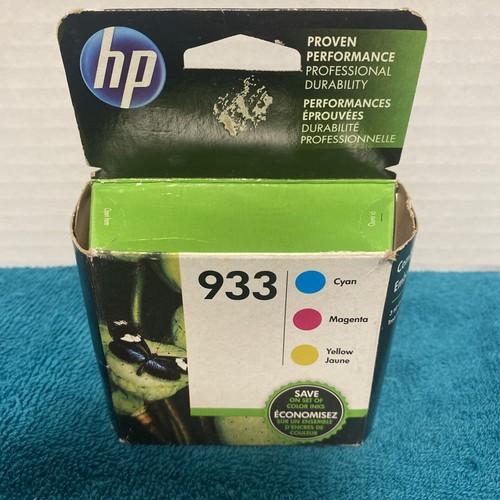 Genuine HP 933 Cyan Magenta Yellow Ink Cartridge 3 Pack N9H56FN EXP Jan ...
