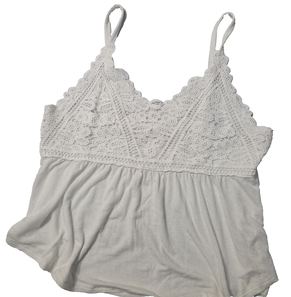 Love On A Hanger-Chic Boho White Lace Cami Top Large – Perfect for ...