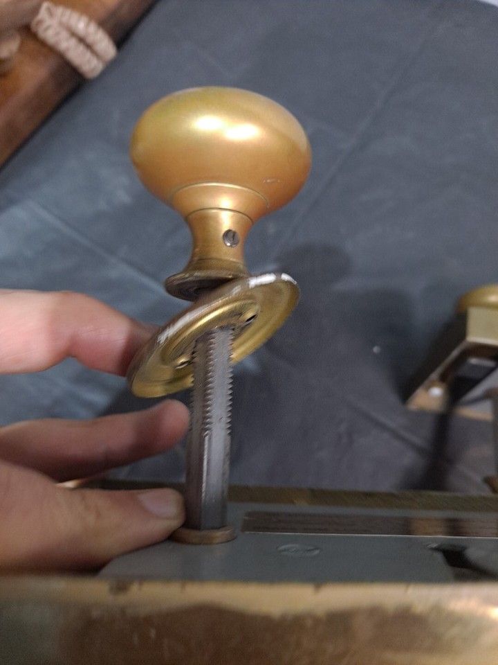 2 - Vintage Colonial Williamsburg Restoration Brass Rim Lock by Folger ...