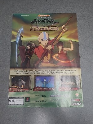 Avatar The Last Airbender The Burning Earth Video Game Print Ad 2007 ...