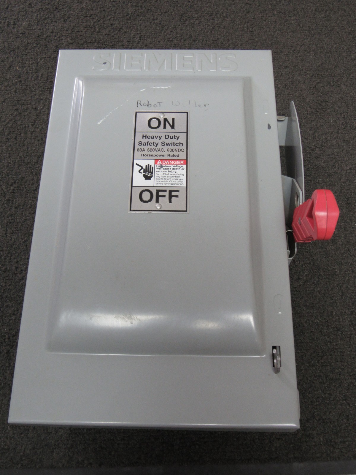 SIEMENS HF362 60A/600V/3P NEMA 1 FUSIBLE HEAVY DUTY SAFETY SWITCH | eBay