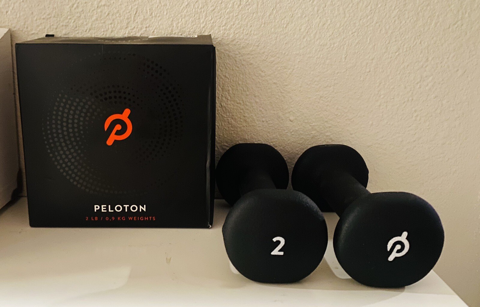 NEW - PELOTON 2lb Dumbbell Free Weights Set of 2 Black | eBay