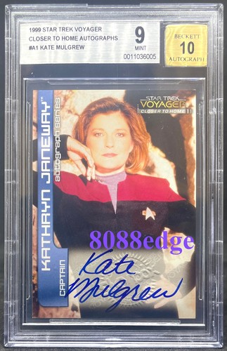 1999 STAR TREK VOYAGER AUTO: KATE MULGREW #A1 AUTOGRAPH"ORANGE THE NEW ...
