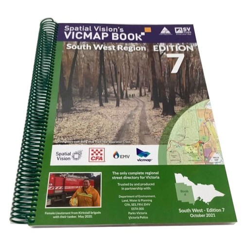 South West Region Vicmap Book - Spatial Vision SV Maps - 7th Edition Oct 2021 | eBay Australia