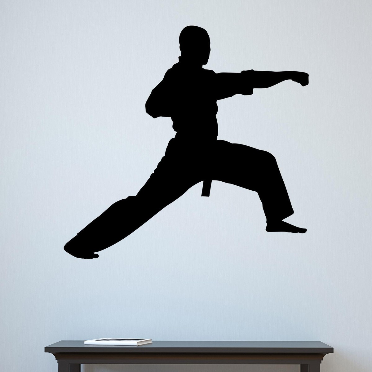 Karate Punch Silhouette Karate Silhouette Female Stock Vektorbilder