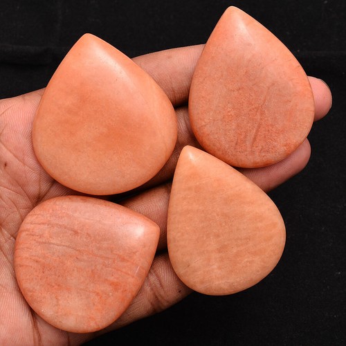 521 Cts/4 Pcs Natural Peach Amazonite Top Quality Huge Untreated Pear ...