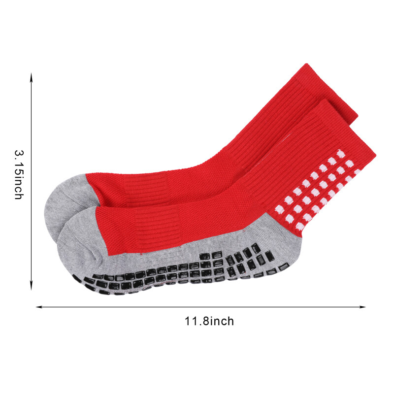 3 Pair Premium Sport Socks Anti Slip W/ Grip Soccer Men Football ...