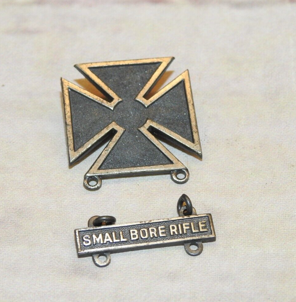 Vintage WWII WW2 Military Sterling Silver Marksman Pin + Small Bore ...