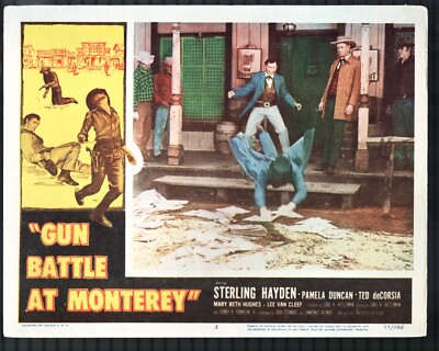 Lobby Card: Gun Battle At Monterey 11"x14" Lobby Card #2 Sterling ...