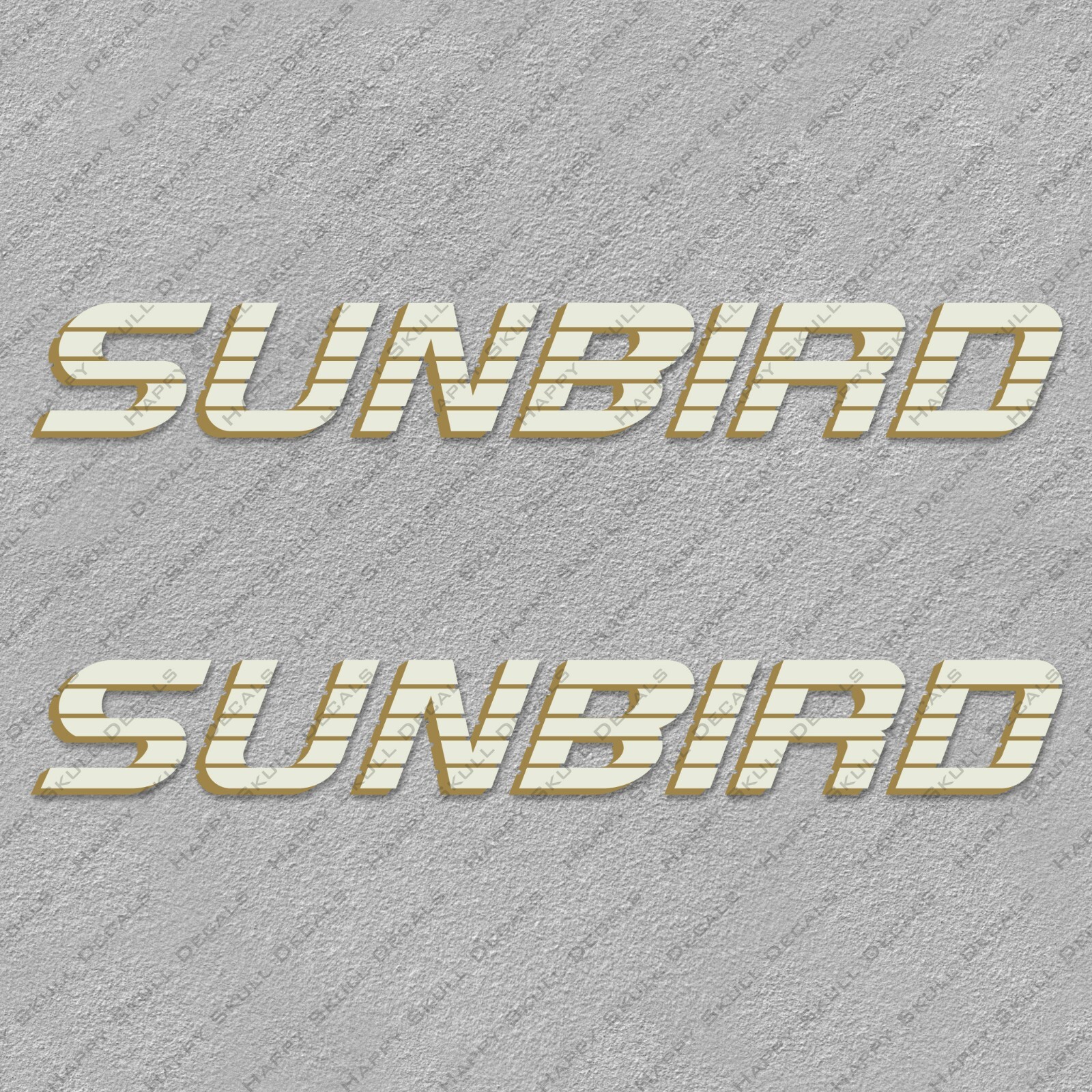 SUNBIRD BOAT LOGO DECALS STICKERS Set of 2 36.5" LONG | eBay