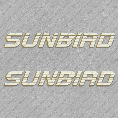 SUNBIRD BOAT LOGO DECALS STICKERS Set of 2 36.5" LONG | eBay