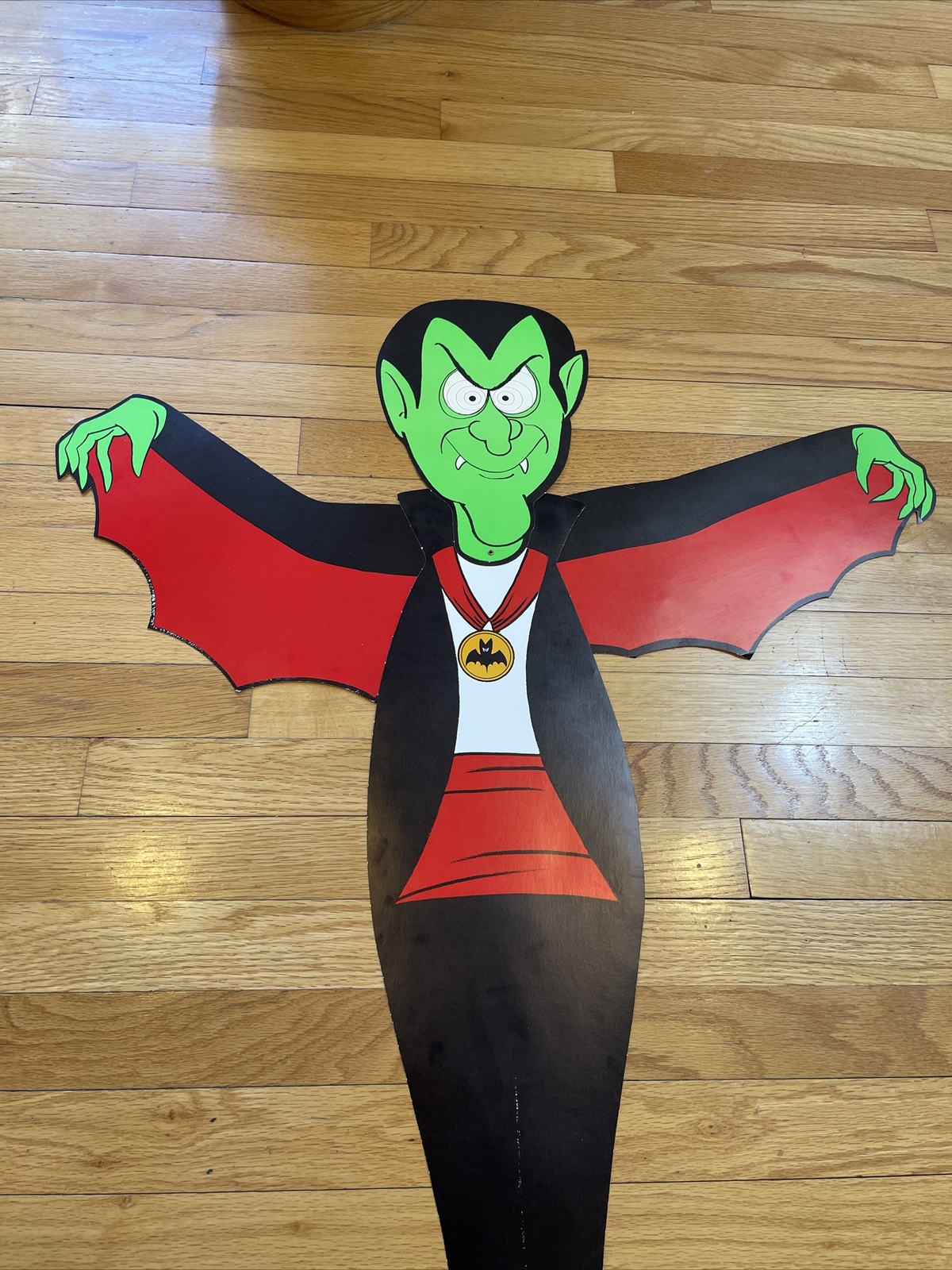 Vintage Halloween Dracula Die Cut Jointed Cardboard Wall Hanging ...