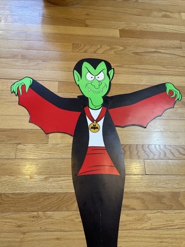 Vintage Halloween Dracula Die Cut Jointed Cardboard Wall Hanging ...