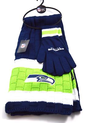 NFL Seattle Seahawks Scarf & Glove Gift Set - Authentic NFL Gift Set | eBay