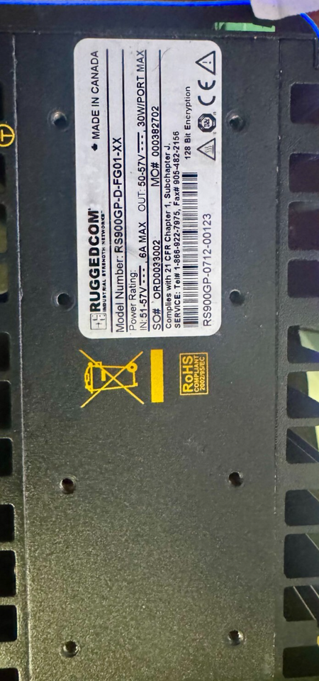 RUGGEDCOM RS-900G-24-D-2LCMM-XX / RS900G24D2LCMMXX (NEW NO BOX) | eBay