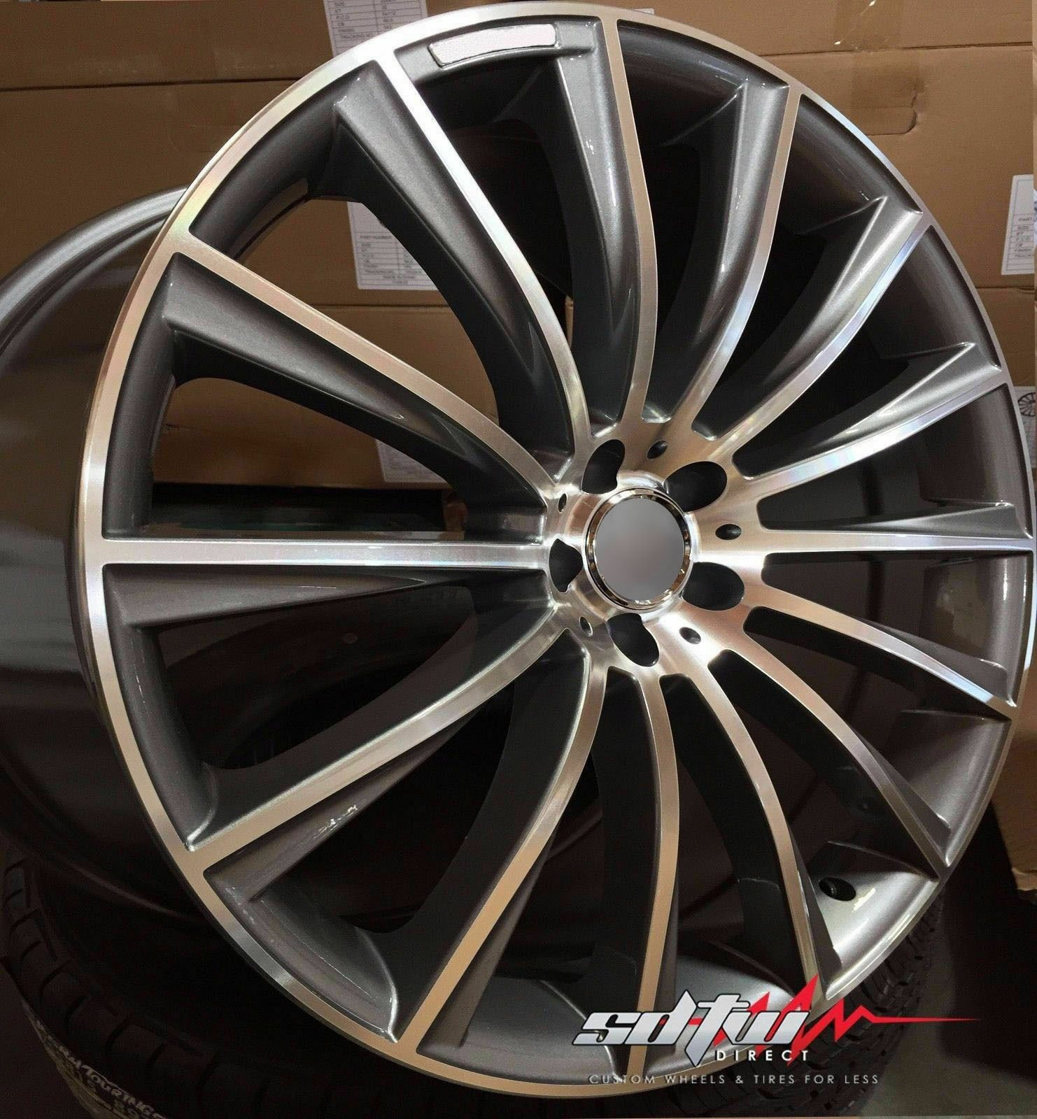 18" Wheels For Mercedes S430 S500 E320 E500 CL CLK SLK 18x8.5 5x112 ...
